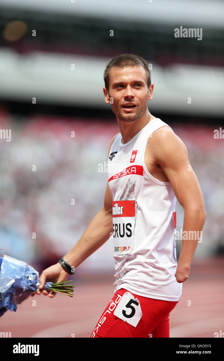 Michal Mateusz DERUS winner of the T47 100m at the IPC Anniversary ...