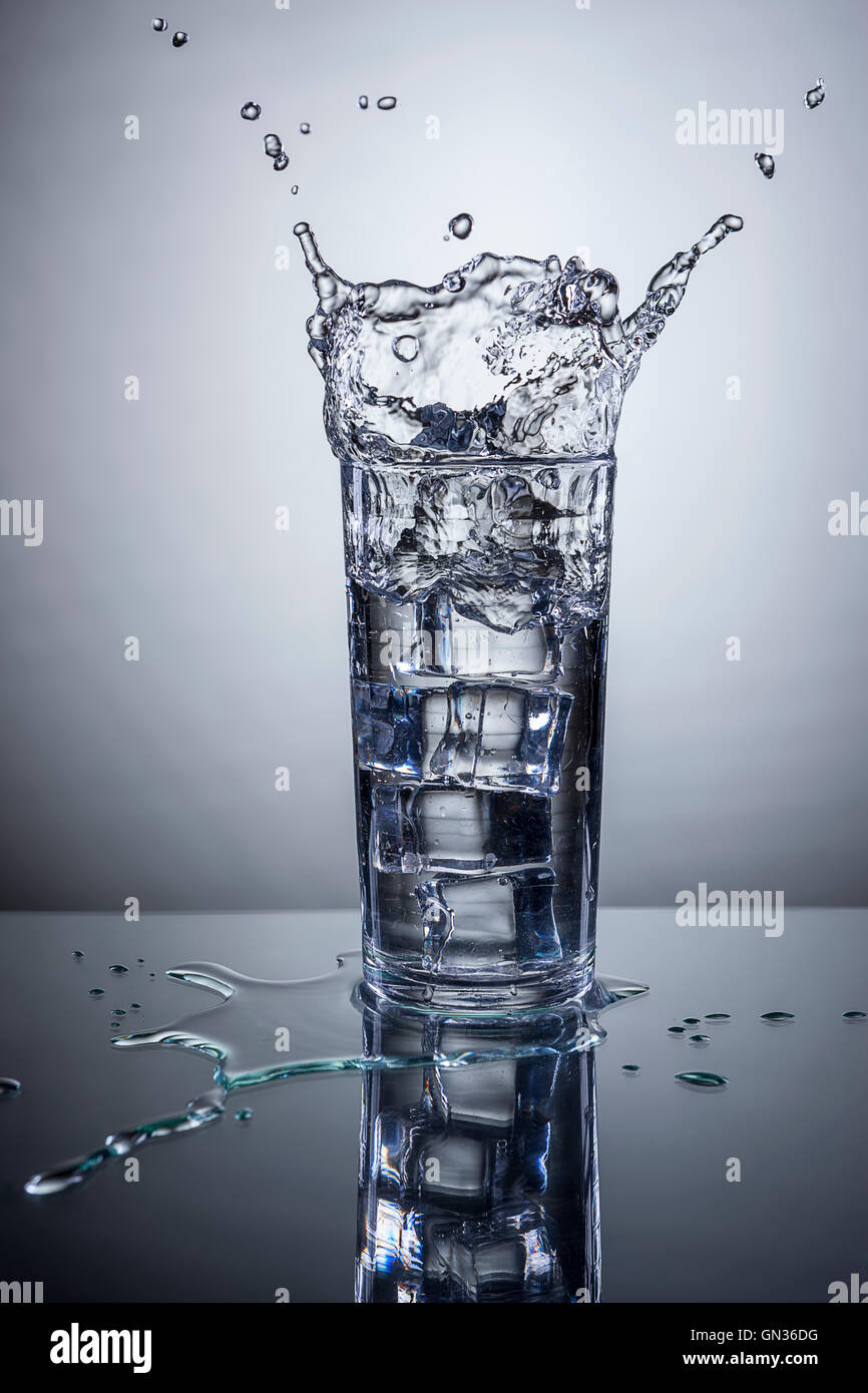 Ice cubes water splashes isolated hi-res stock photography and images ...