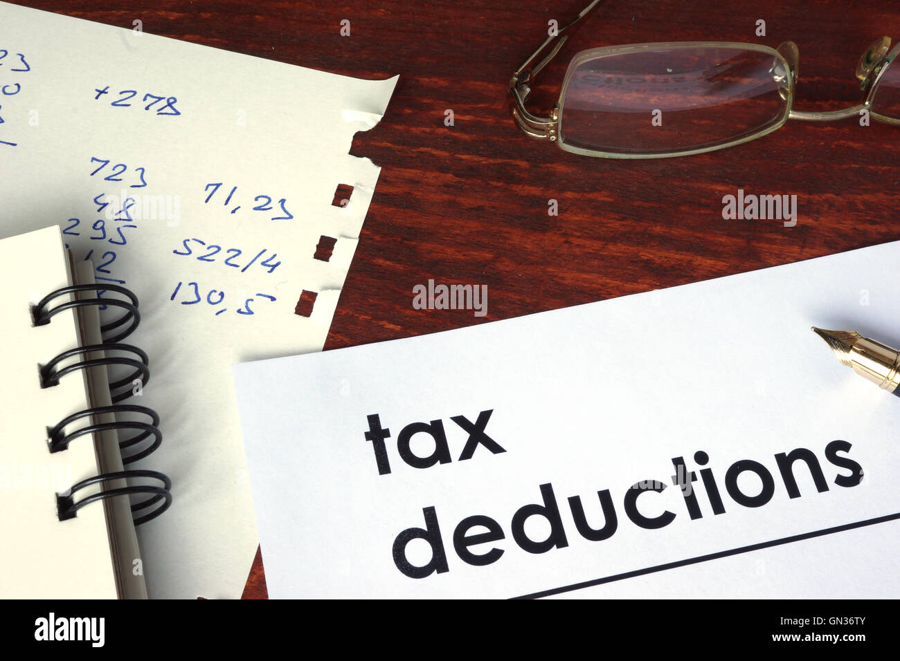 Deductions hi-res stock photography and images - Alamy