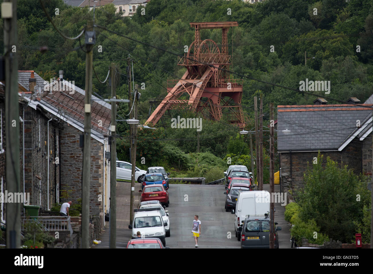 Trehafod near Porth and Pontypridd in the South Wales Valleys home of ...