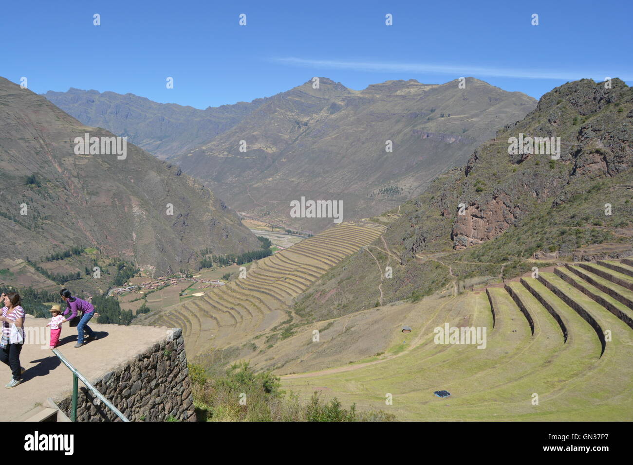 Pisac Inca ruins, Pisac, Cusco, Peru Stock Photo - Alamy