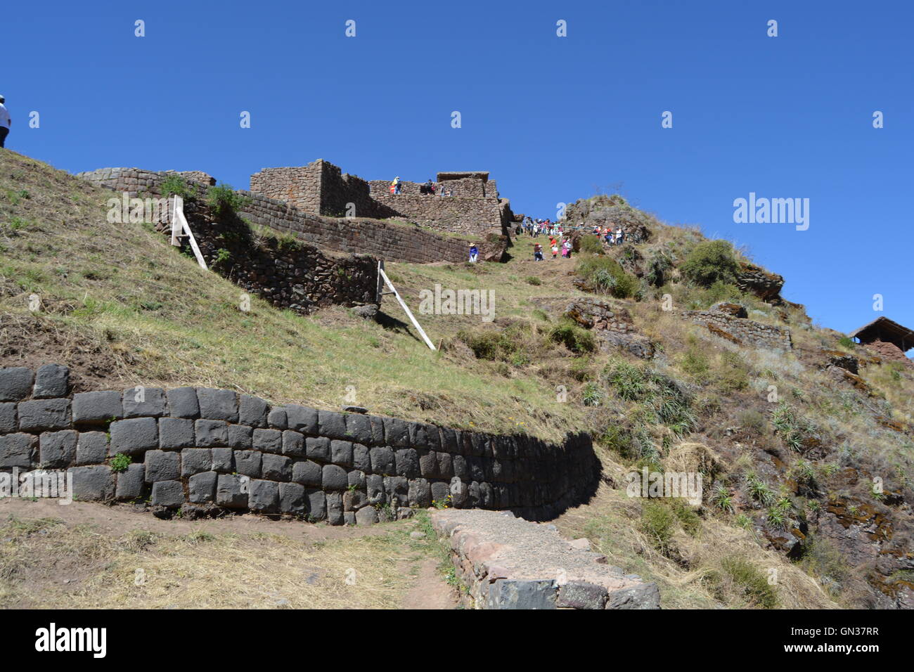 Pisac Inca ruins, Pisac, Cusco, Peru Stock Photo - Alamy