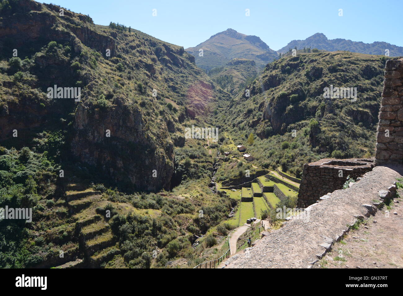 Pisac Inca ruins, Pisac, Cusco, Peru Stock Photo - Alamy