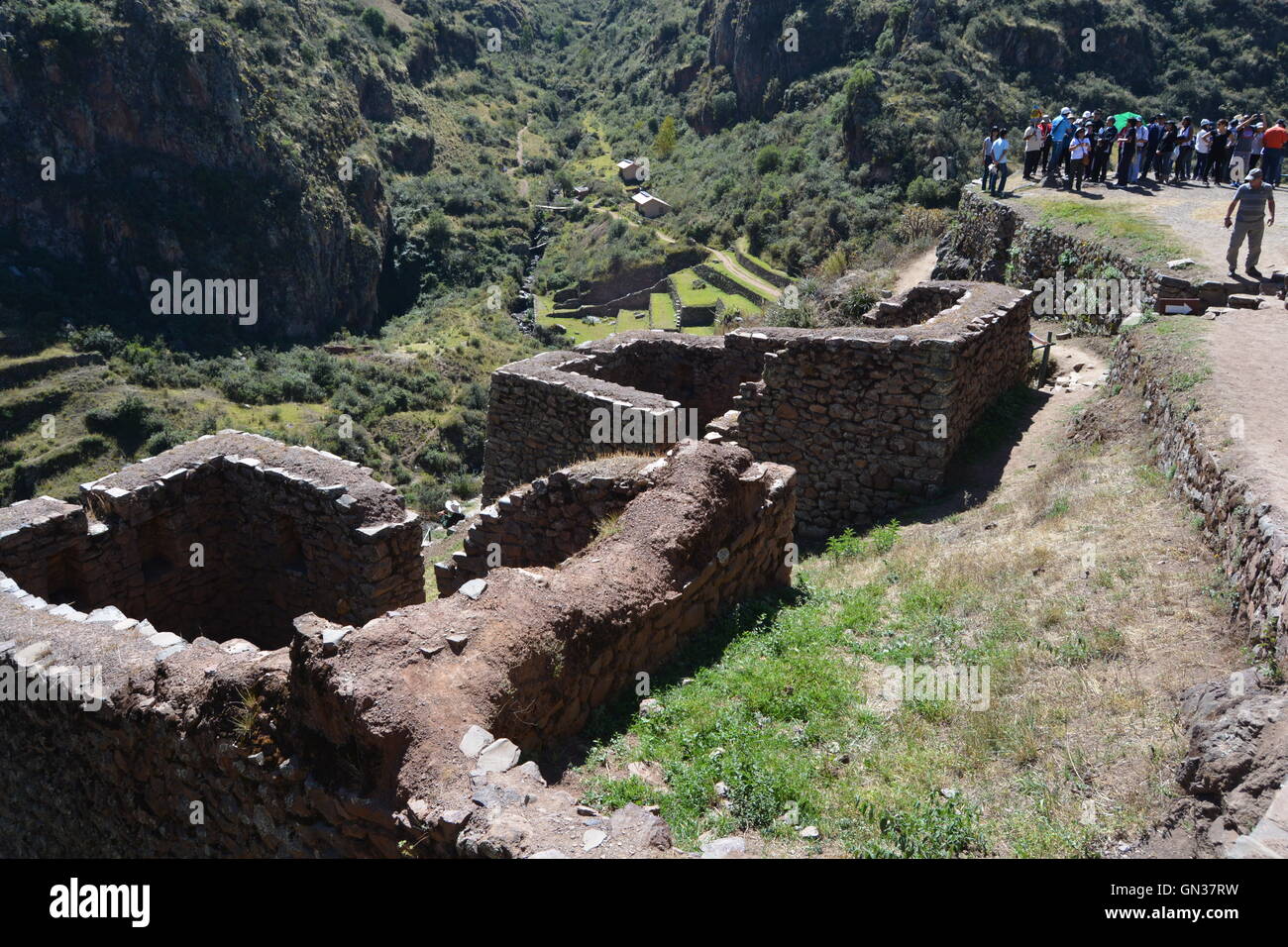 Pisac Inca ruins, Pisac, Cusco, Peru Stock Photo - Alamy