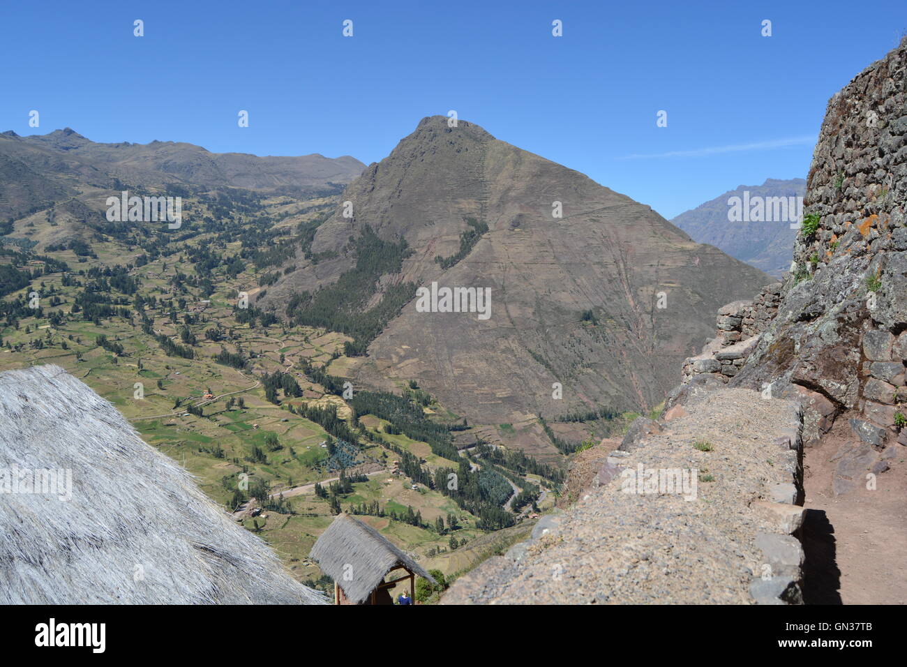 Pisac Inca ruins, Pisac, Cusco, Peru Stock Photo - Alamy