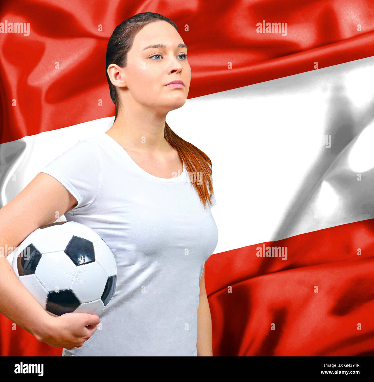 Football austria flag hi-res stock photography and images - Alamy