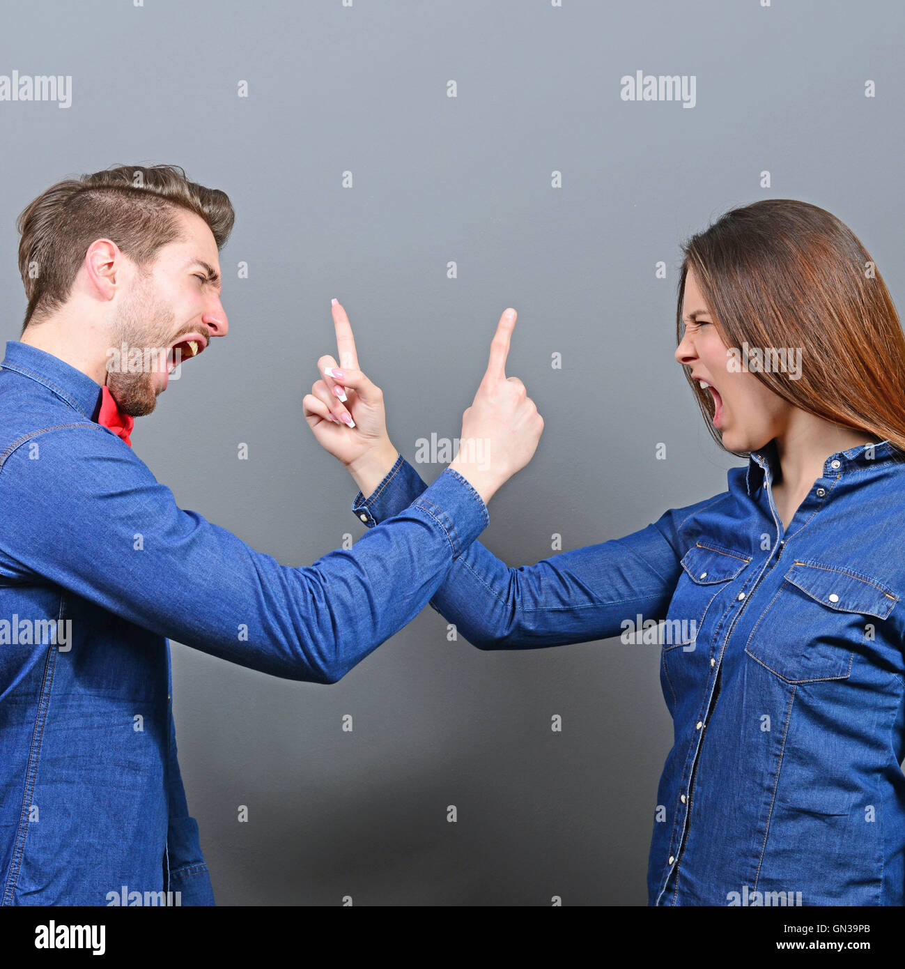 Couple fighting or arguing between each other - Crisis in relationship ...