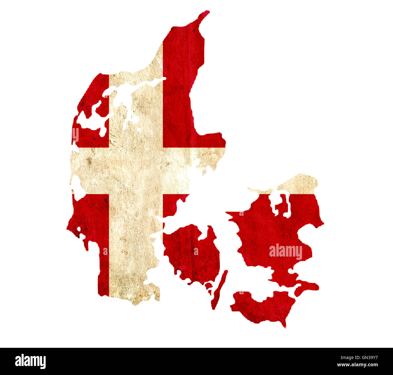 Retro denmark map hi-res stock photography and images - Alamy
