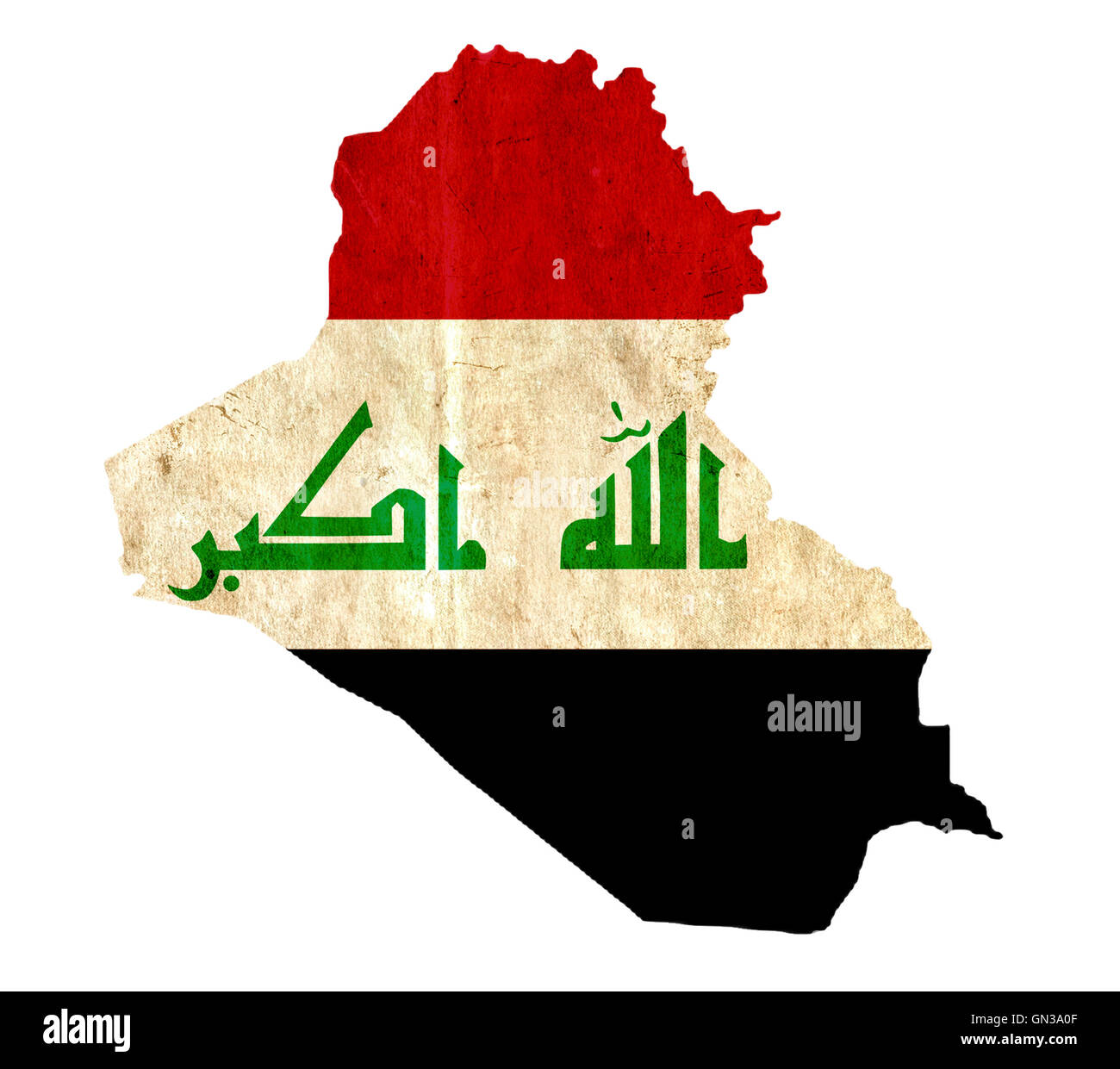 Vintage iraq map Cut Out Stock Images & Pictures - Alamy