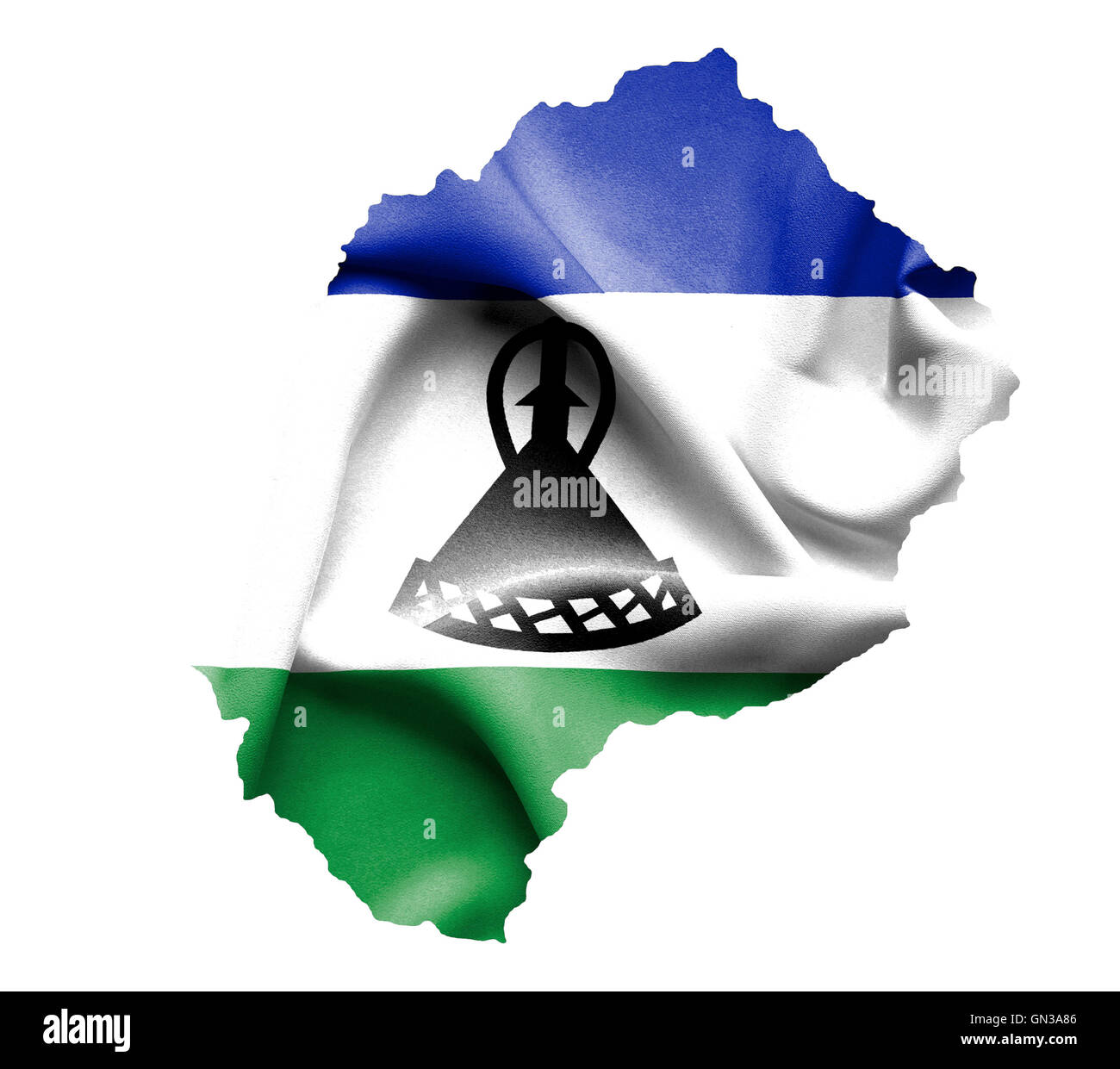 Lesotho 3d map hi-res stock photography and images - Alamy