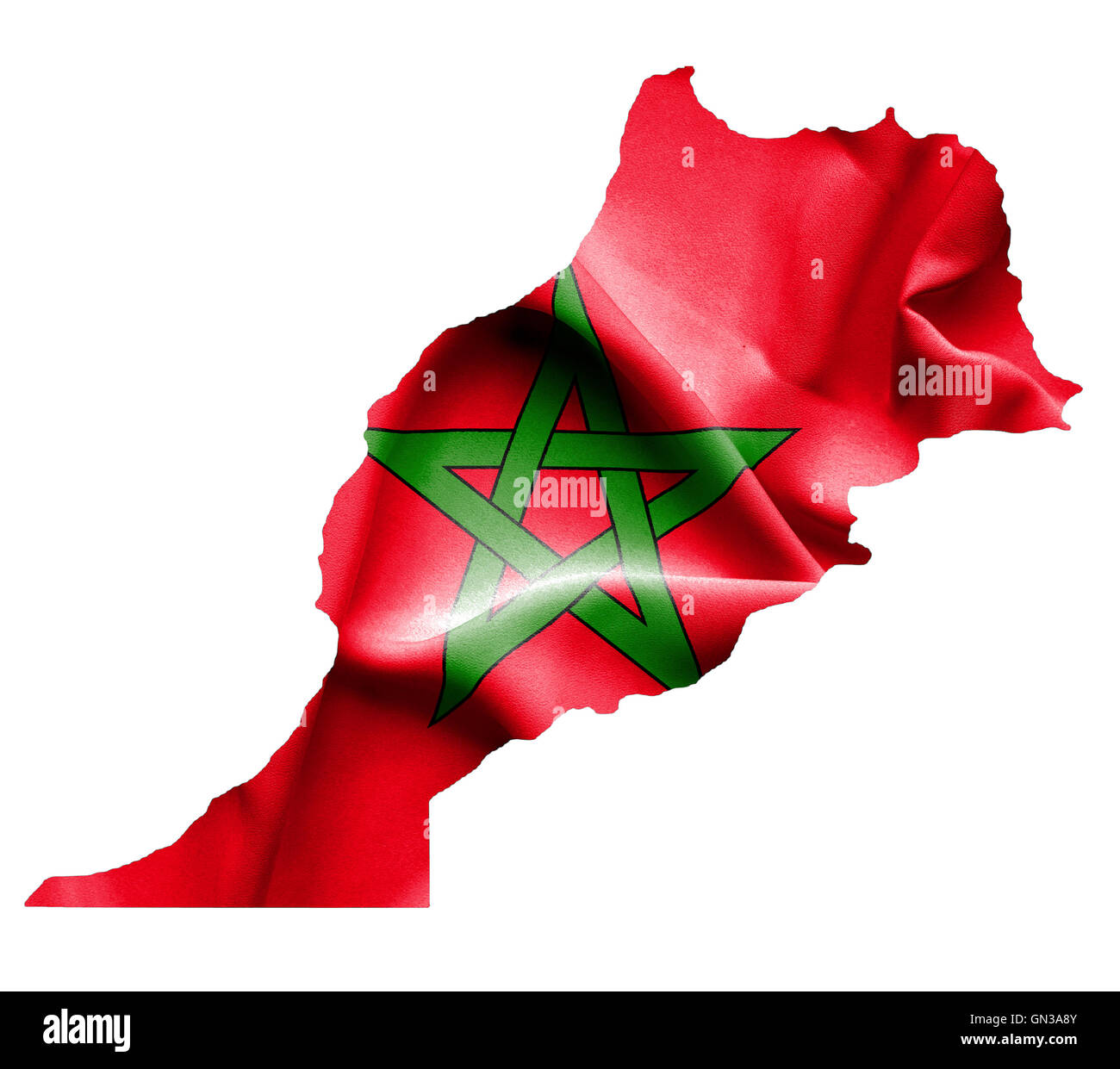 Vintage map of morocco Cut Out Stock Images & Pictures - Alamy