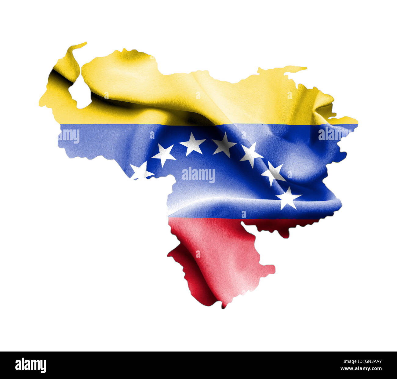 Venezuelan map Cut Out Stock Images & Pictures - Alamy