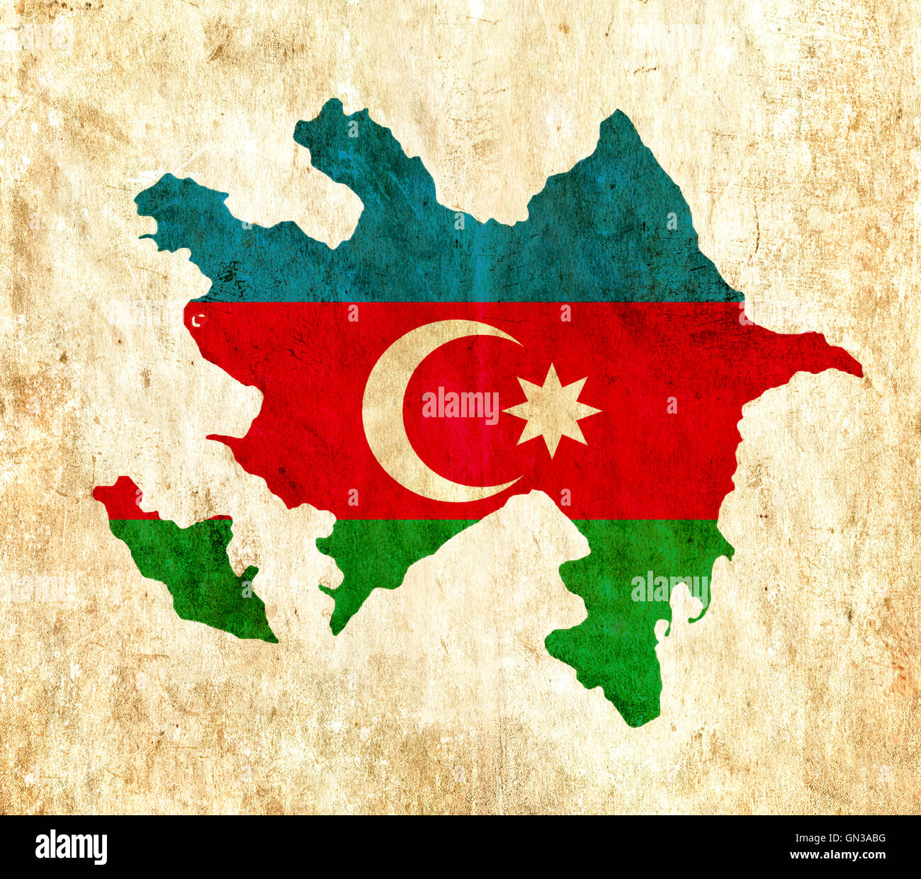 Old map of azerbaijan hi-res stock photography and images - Alamy