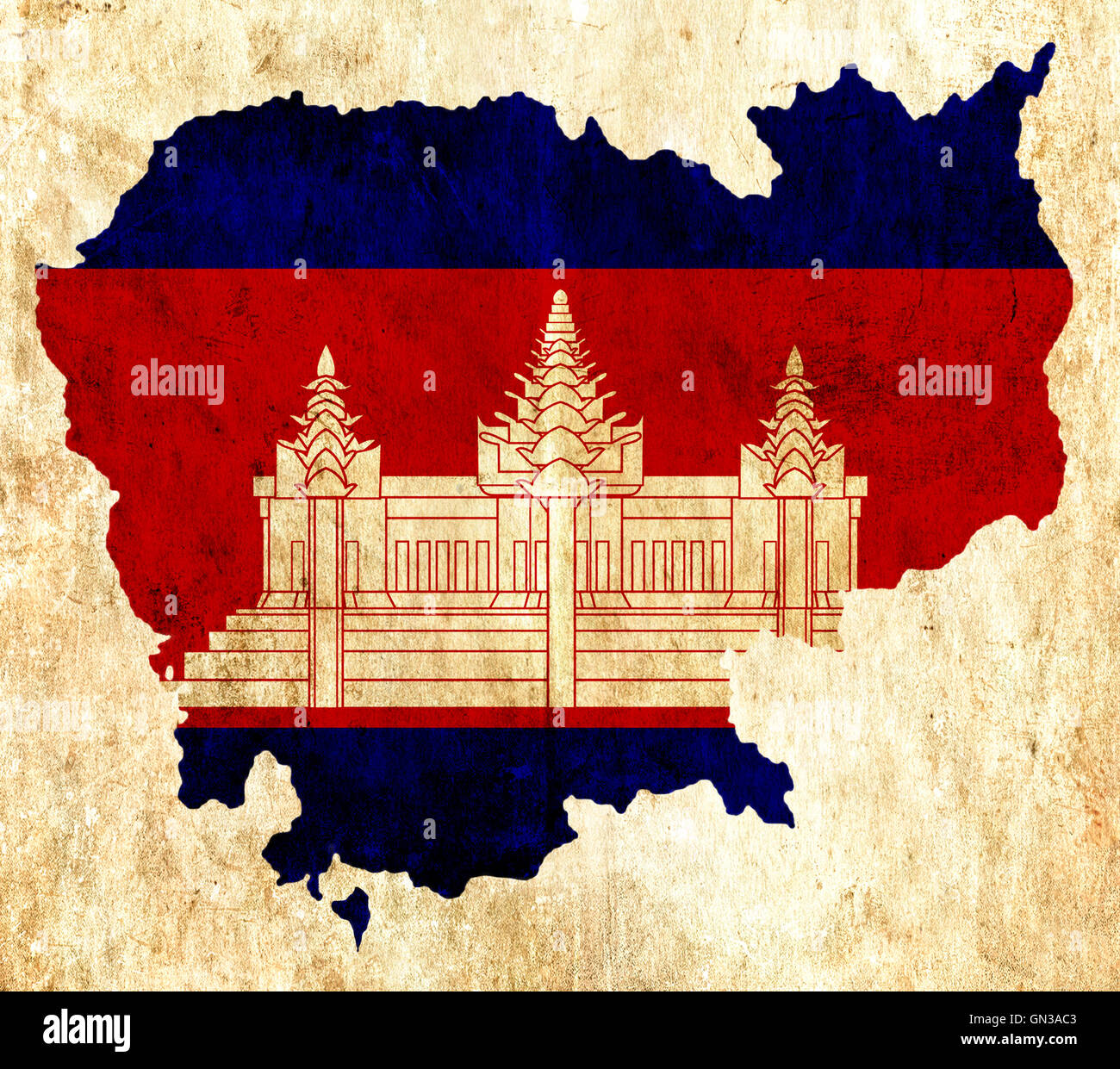 Map cambodia vintage hi-res stock photography and images - Alamy