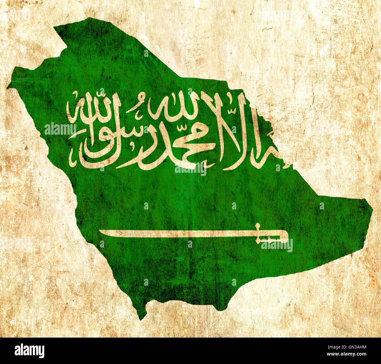 Vintage arabia map hi-res stock photography and images - Alamy