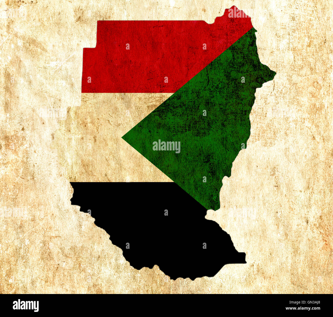 Antique map of sudan hi-res stock photography and images - Alamy