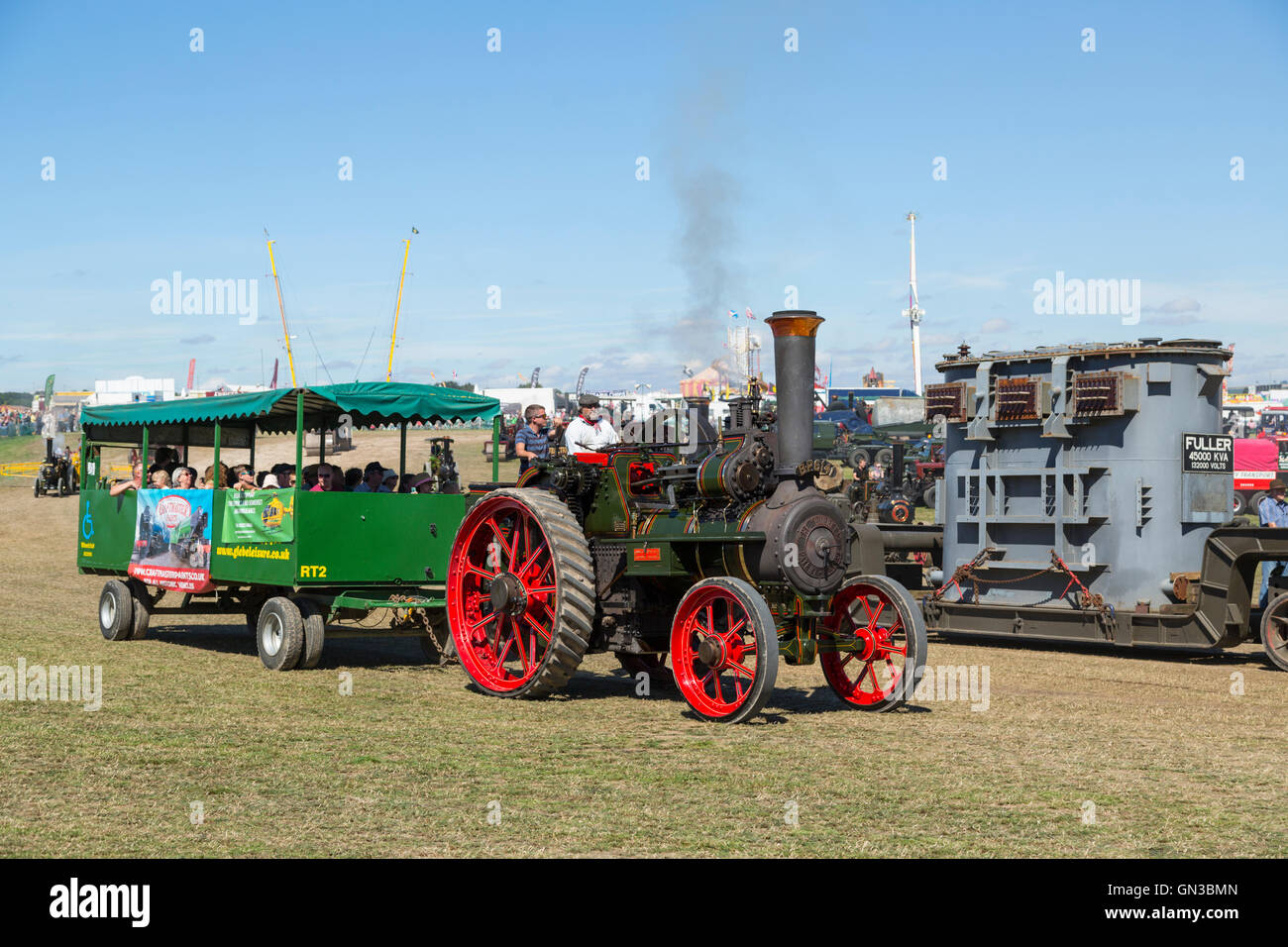 Burrell steam traction engine at dorset steam fair Stock Photo - Alamy
