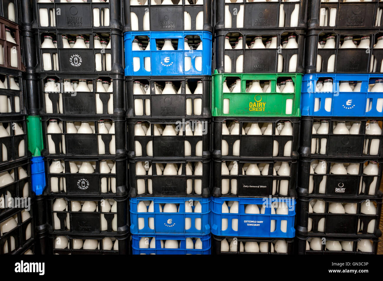 A milk distribution centre in Hove Stock Photo - Alamy