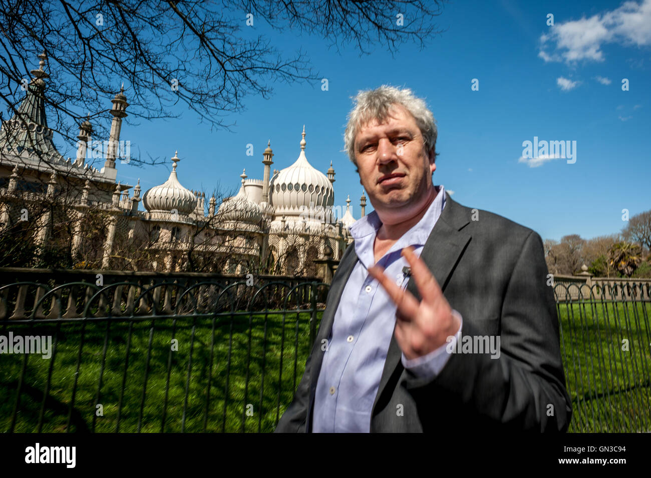 Newspaper columnist Rod Liddle visiting Brighton Stock Photo - Alamy