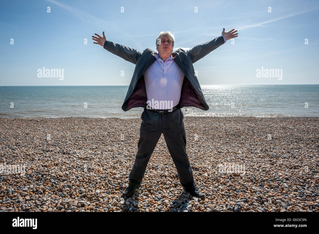 Newspaper columnist Rod Liddle visiting Brighton Stock Photo - Alamy