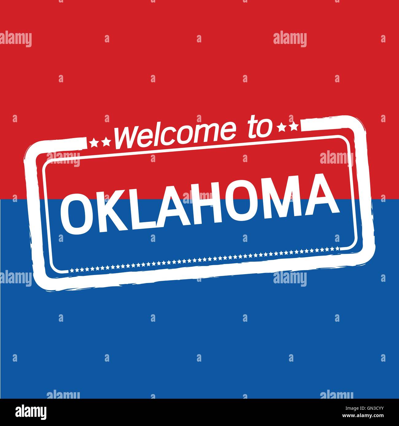 Welcome to oklahoma sign usa Stock Vector Images - Alamy