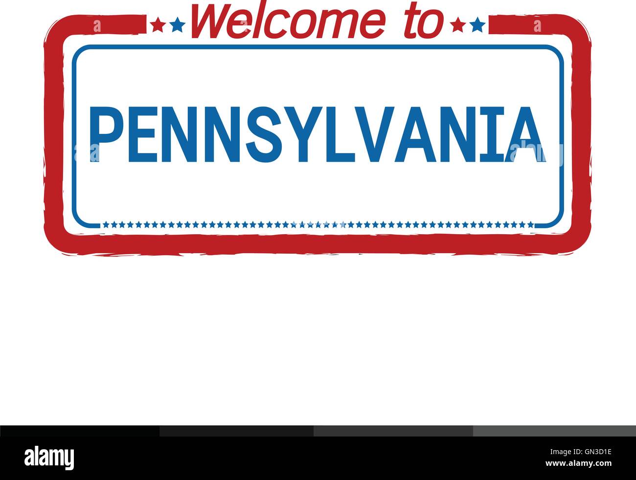 Welcome to PENNSYLVANIA of US State illustration design Stock Vector ...