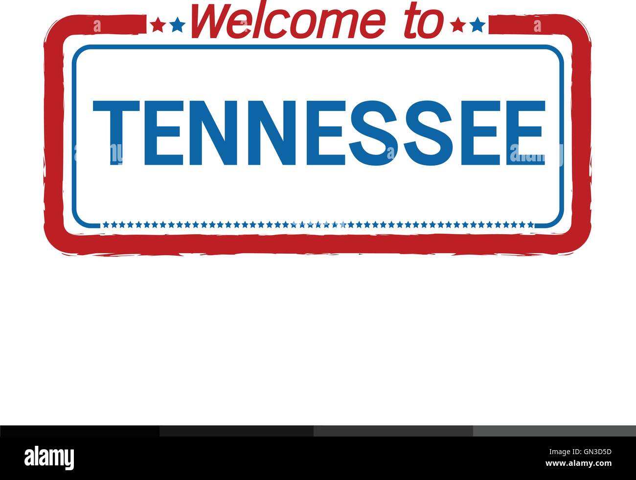 Welcome to TENNESSEE of US State illustration design Stock Vector Image ...