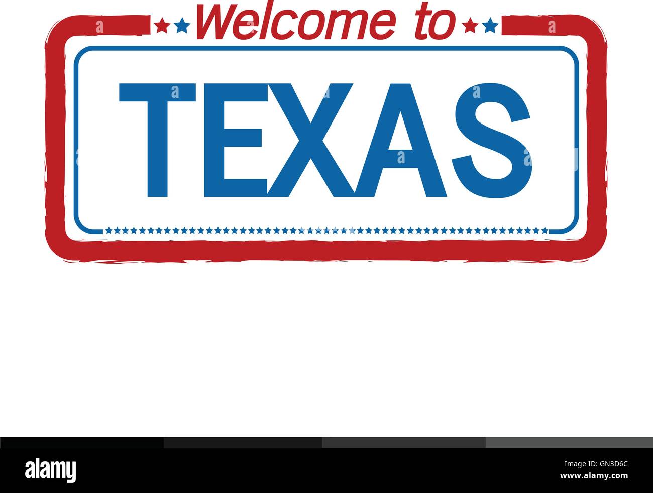 Welcome to TEXAS of US State illustration design Stock Vector Image ...