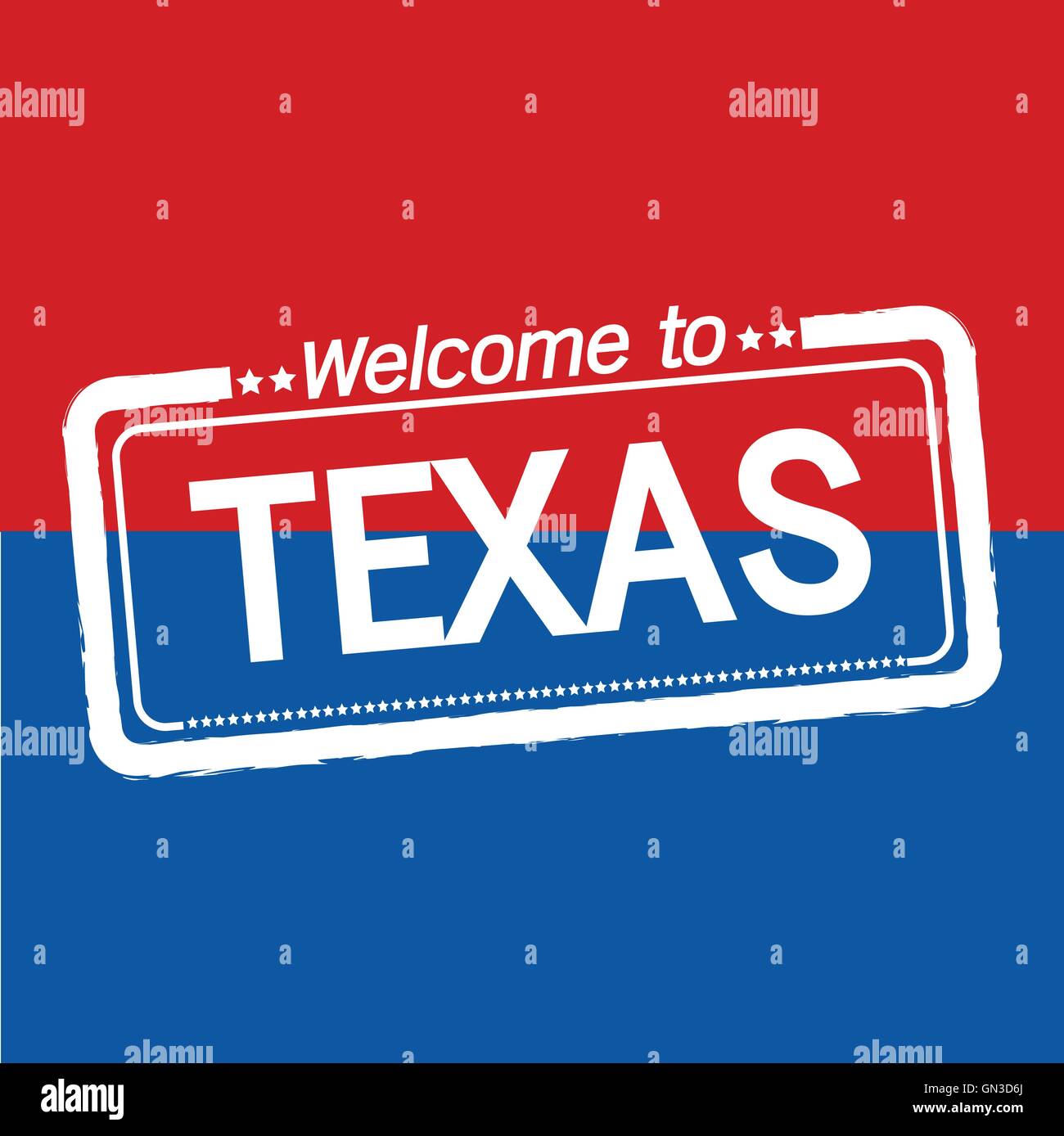 Welcome to TEXAS of US State illustration design Stock Vector Image ...
