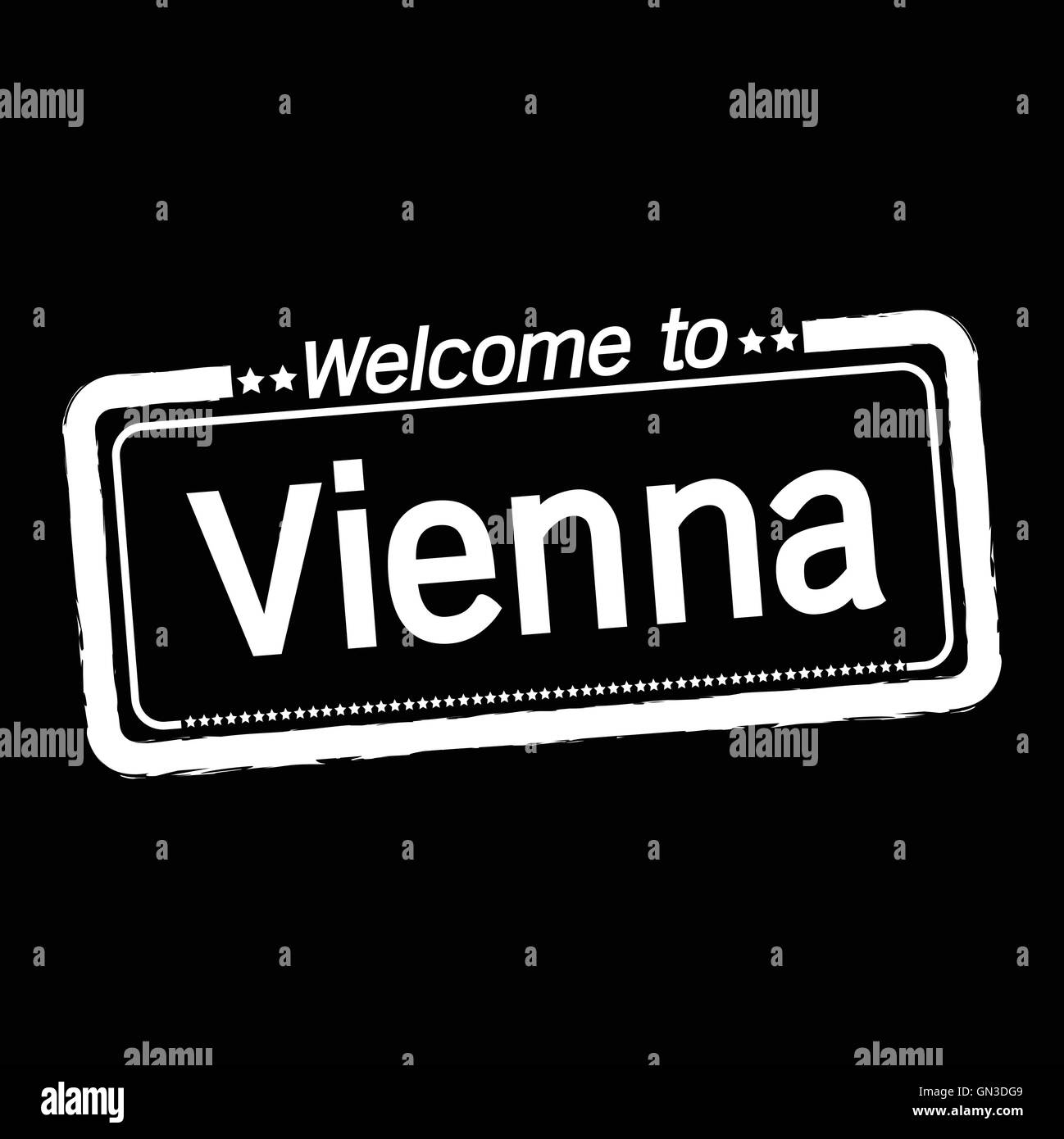 Vienna city grunge stamp symbol hi-res stock photography and images - Alamy