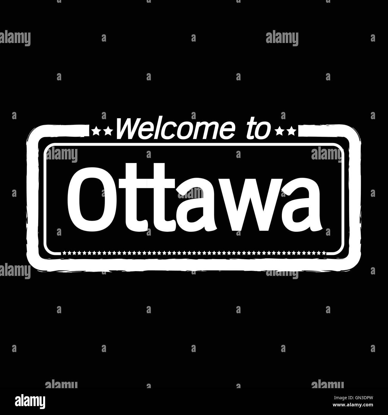Welcome to Ottawa city illustration design Stock Vector Image & Art - Alamy