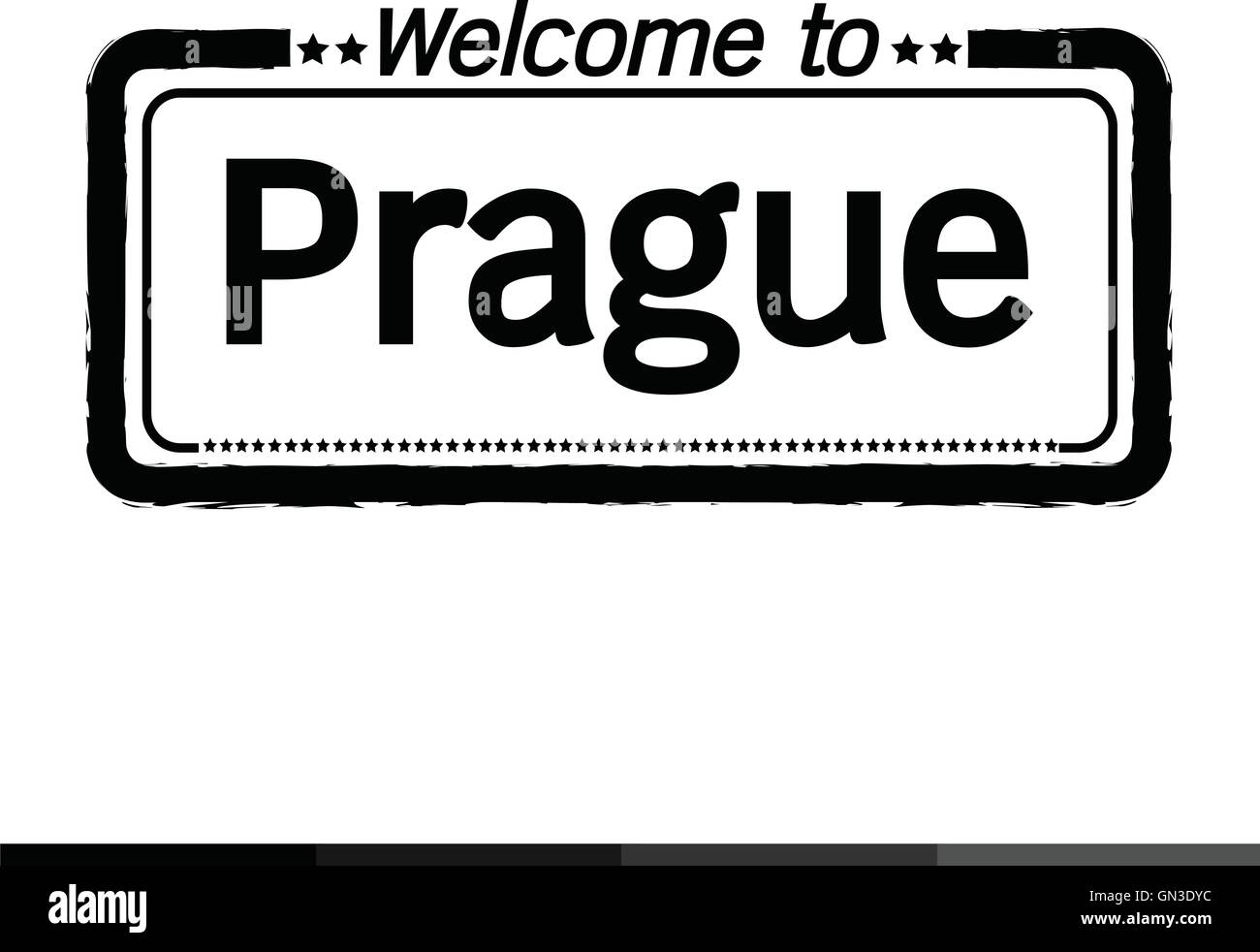 Welcome to Prague city illustration design Stock Vector Image & Art - Alamy