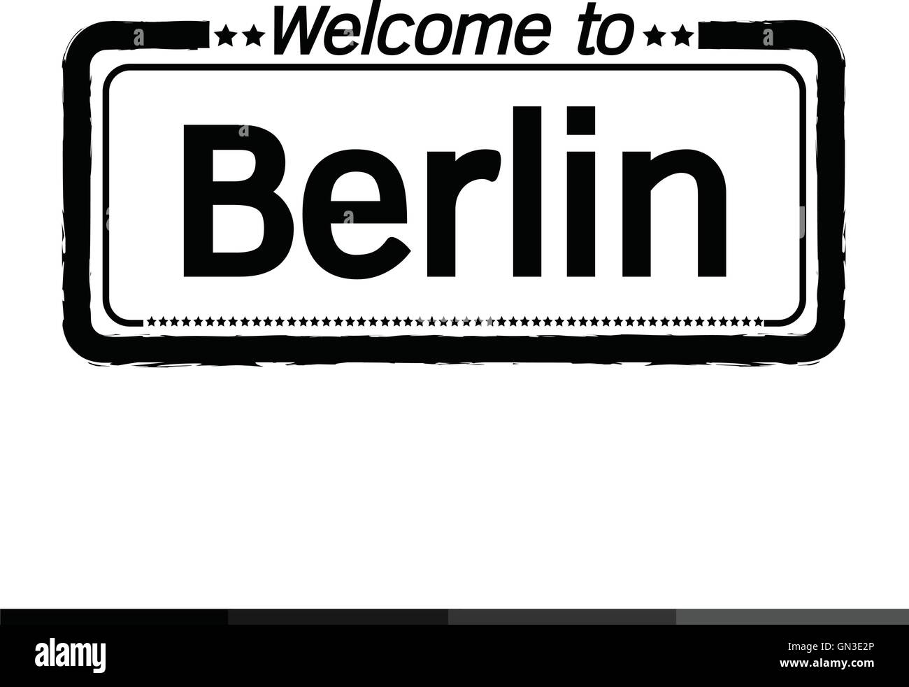 Welcome to Berlin city illustration design Stock Vector Image & Art - Alamy