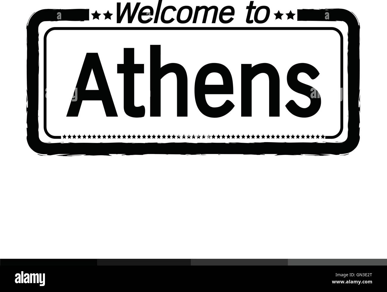 Welcome to athens Stock Vector Images - Alamy