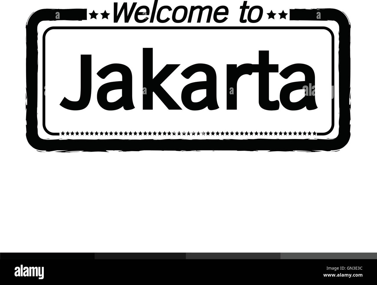 Welcome to Jakarta city illustration design Stock Vector Image & Art ...