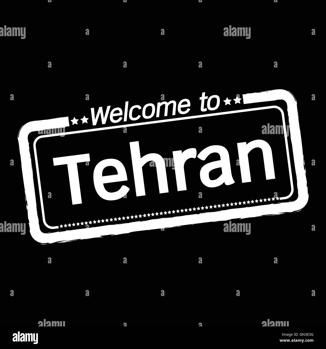 Welcome to Tehran city illustration design Stock Vector Image & Art - Alamy
