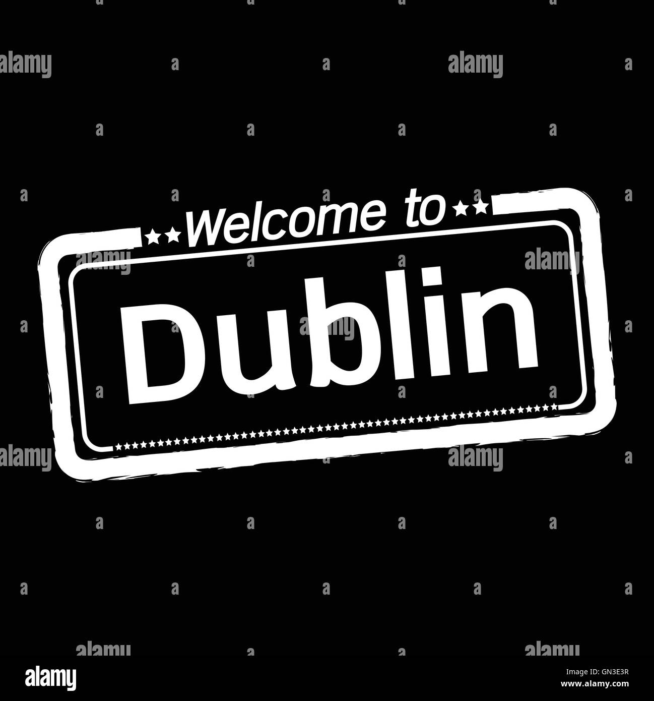 Welcome to Dublin city illustration design Stock Vector Image & Art - Alamy
