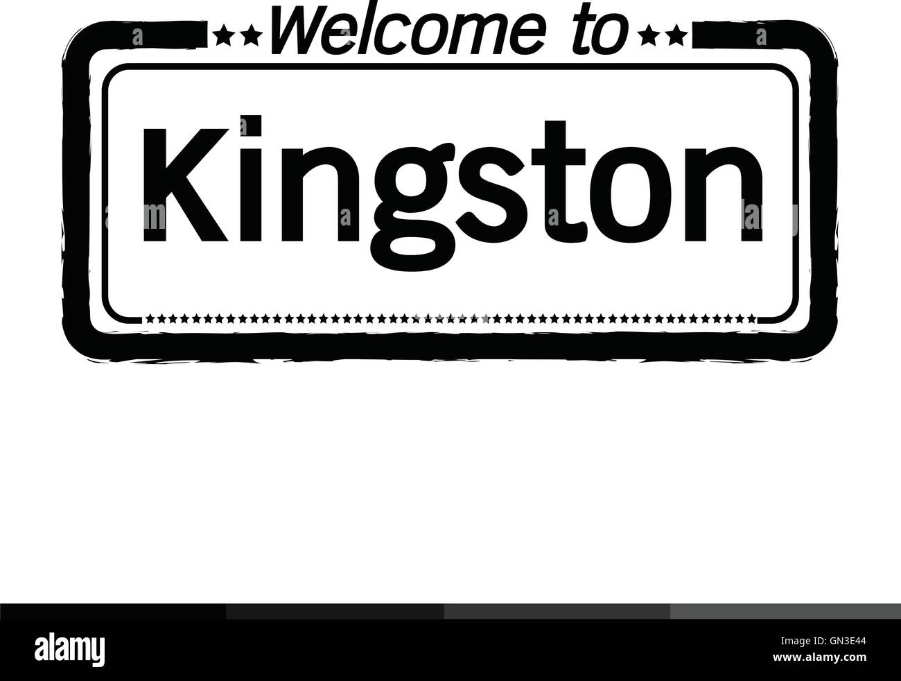 Welcome to Kingston city illustration design Stock Vector Image & Art ...