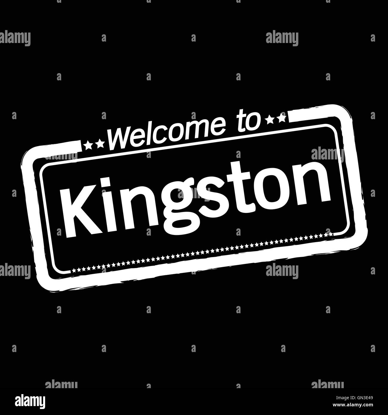 Welcome to Kingston city illustration design Stock Vector Image & Art ...