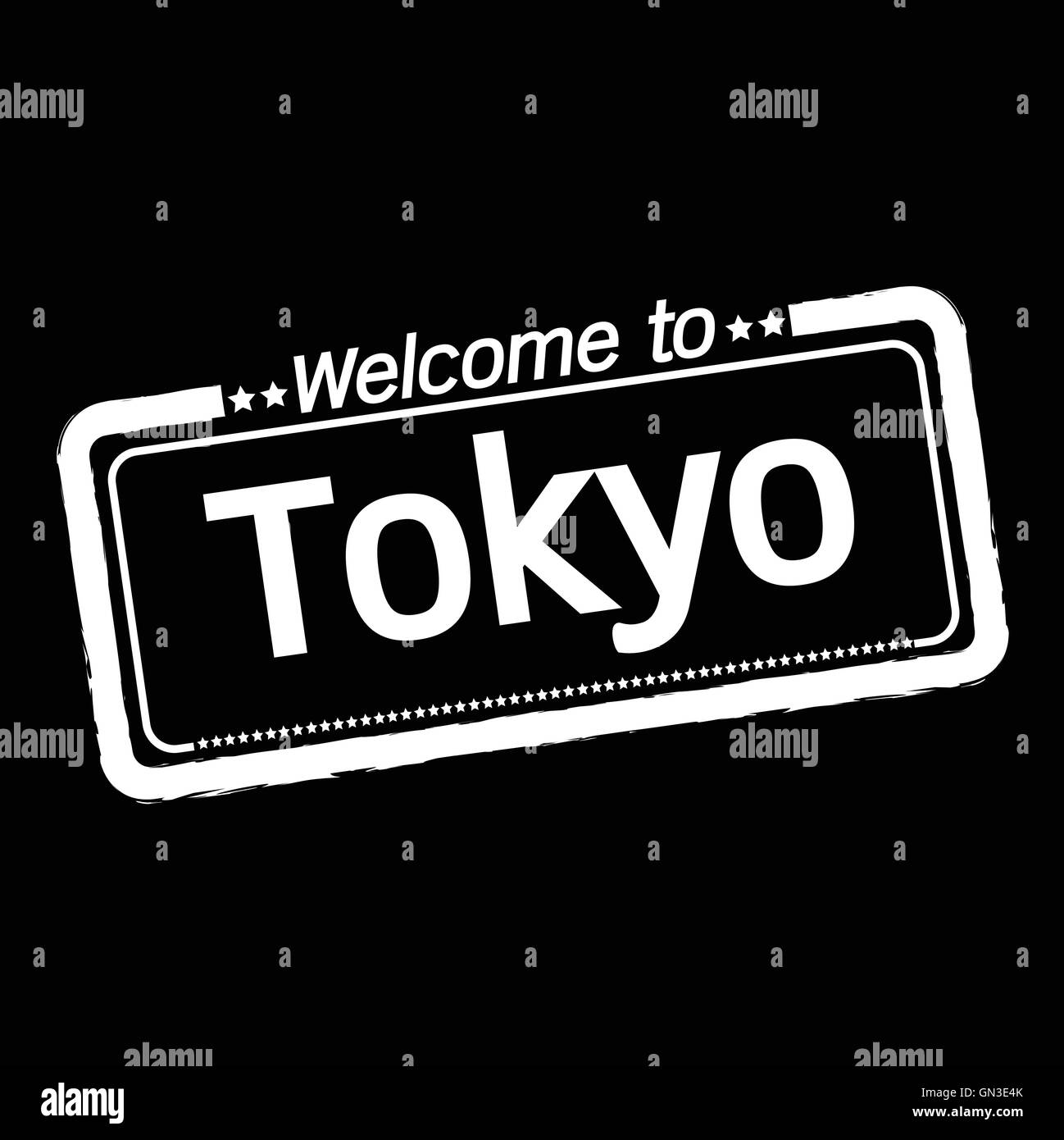 Welcome to Tokyo city illustration design Stock Vector Image & Art - Alamy