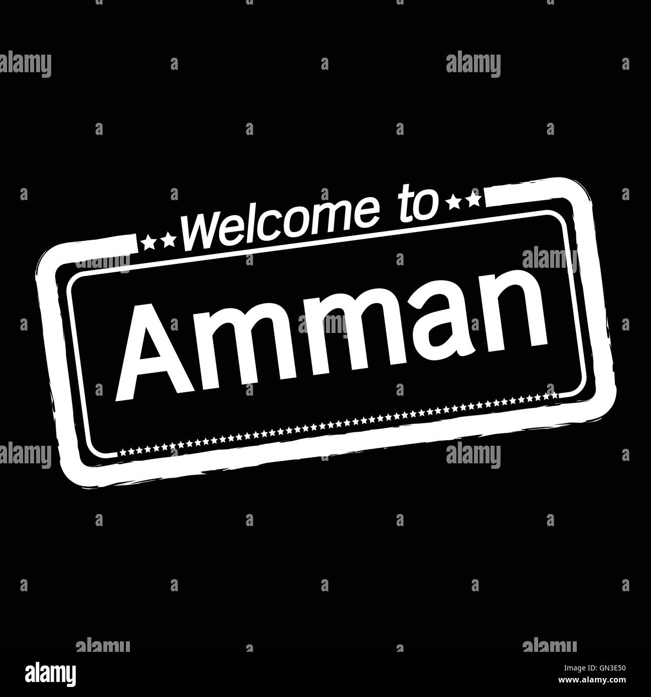 Welcome to Amman city illustration design Stock Vector Image & Art - Alamy