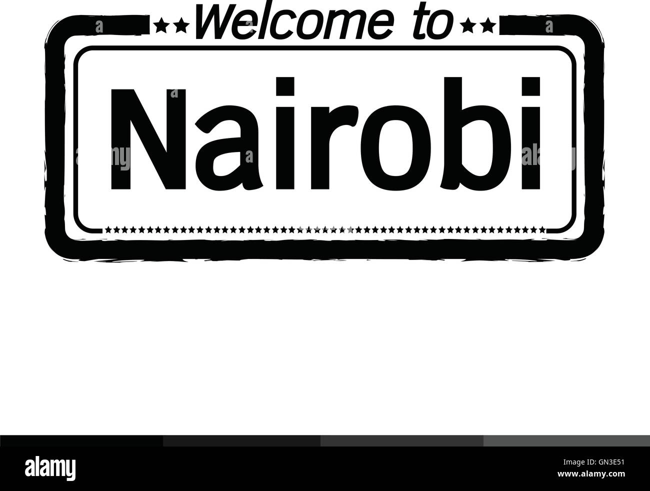 Welcome to Nairobi city illustration design Stock Vector Image & Art ...