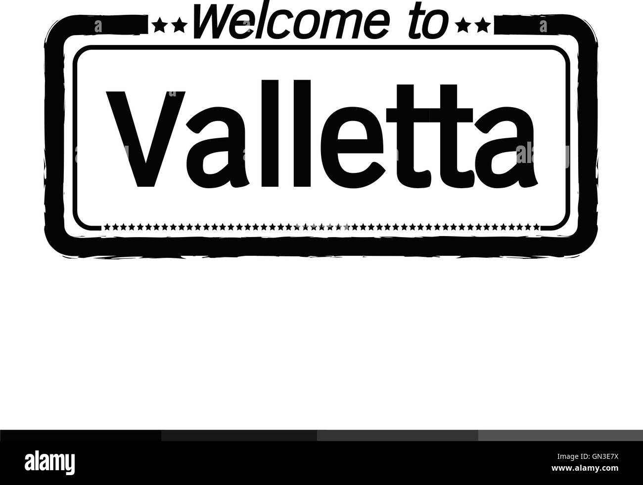 City of valletta sign Stock Vector Images - Alamy