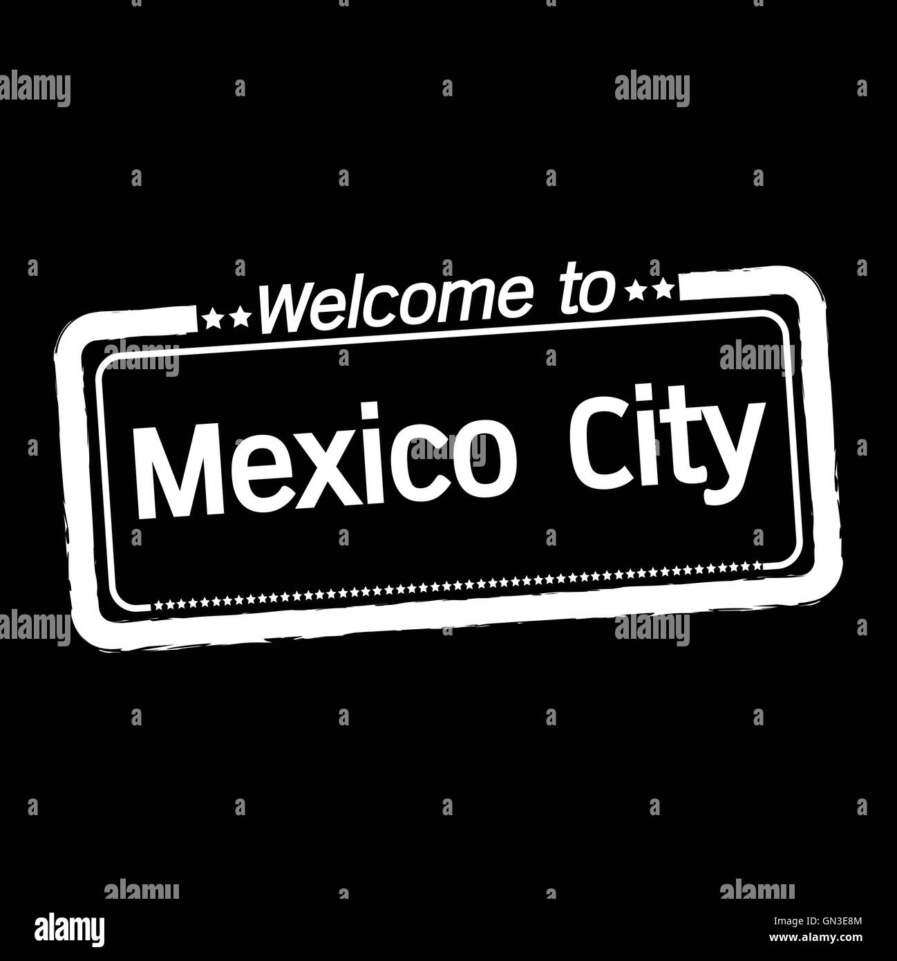 Welcome to Mexico City illustration design Stock Vector Image & Art - Alamy