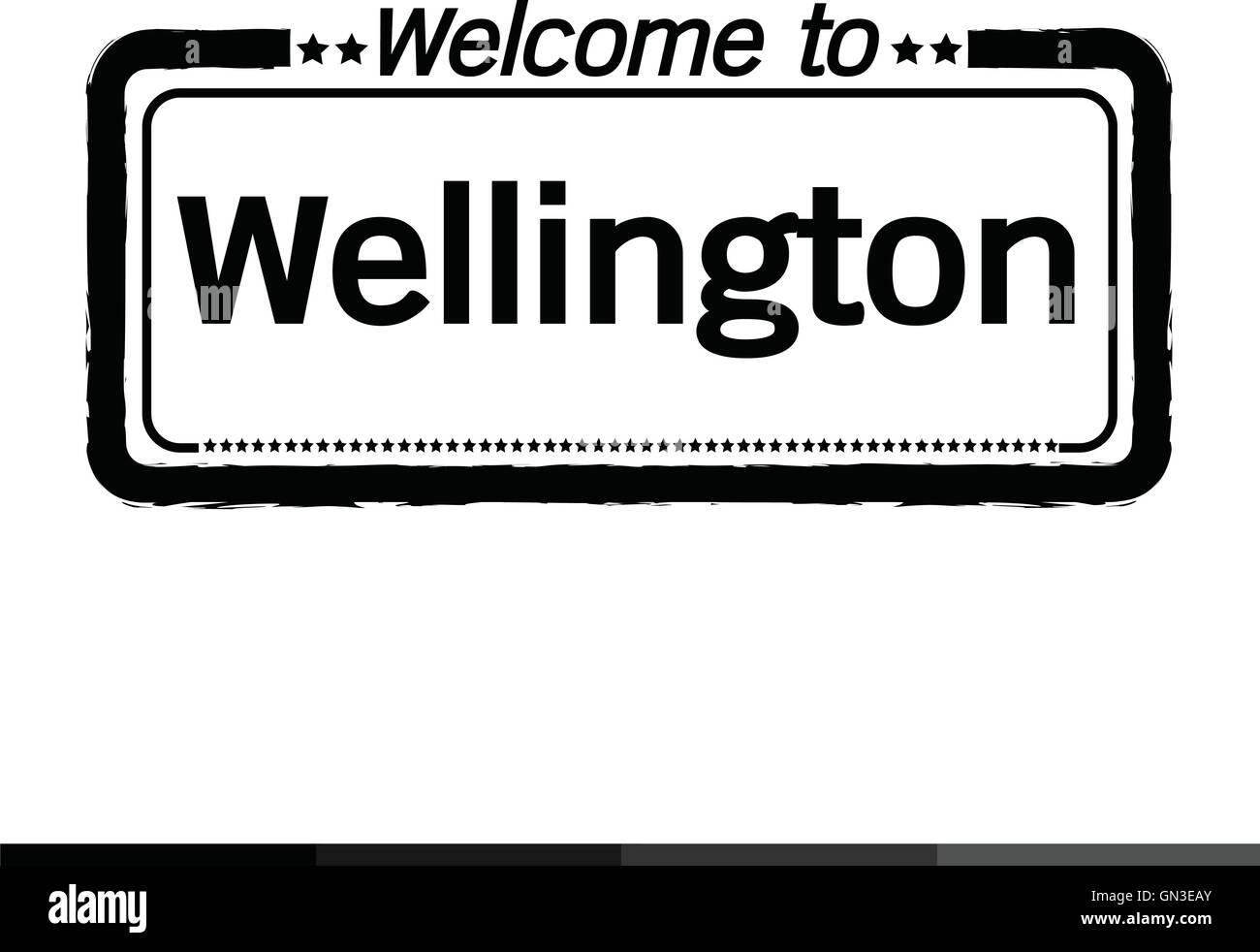 Welcome to Wellington City illustration design Stock Vector Image & Art ...