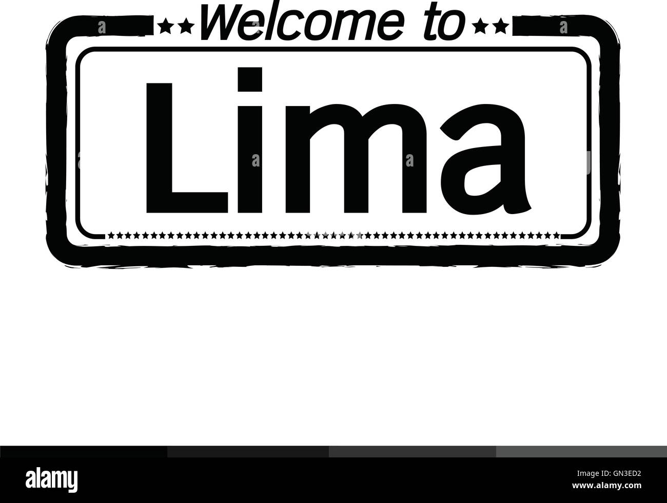 Welcome to Lima City illustration design Stock Vector Image & Art - Alamy