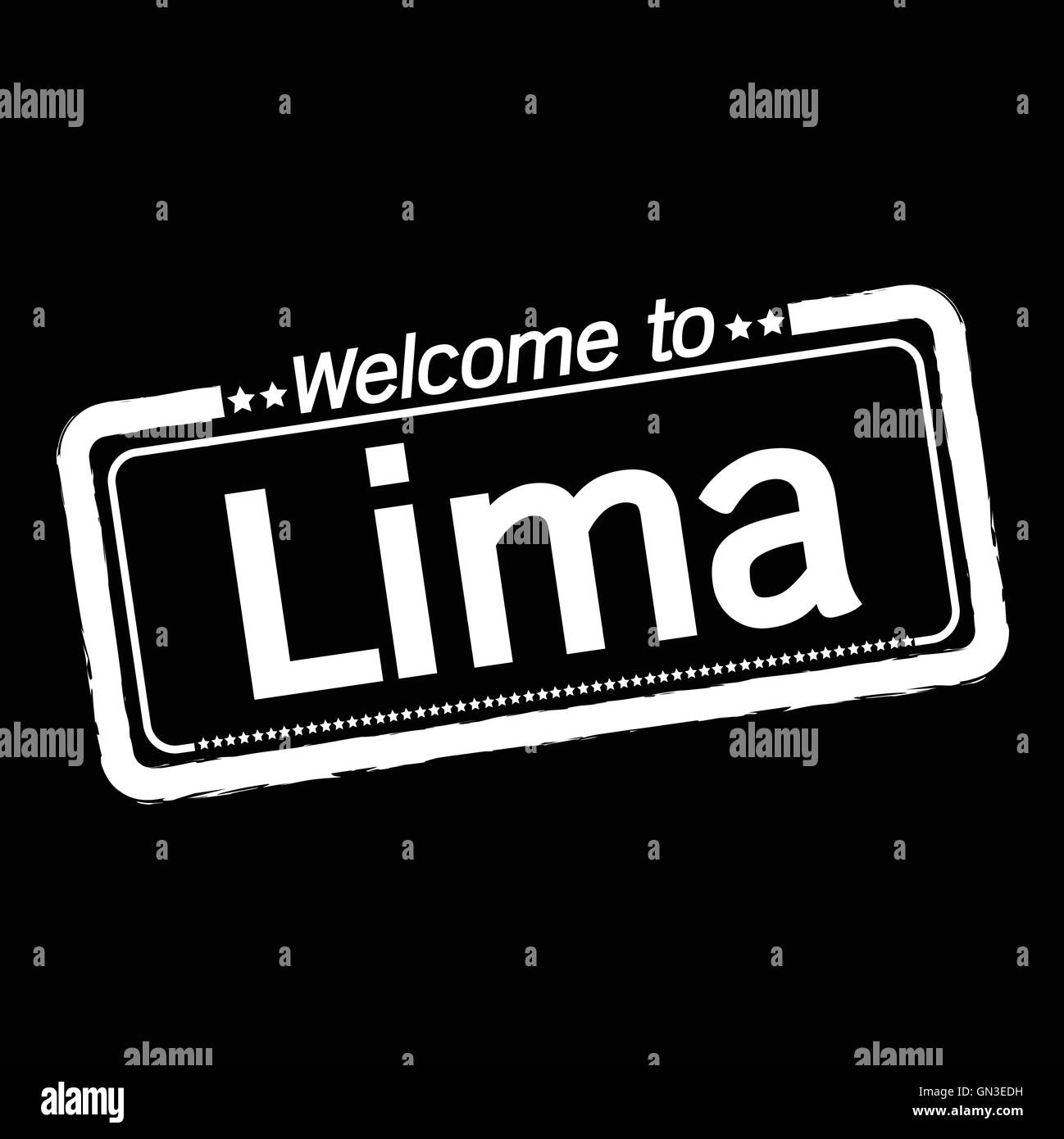 Welcome to Lima City illustration design Stock Vector Image & Art - Alamy