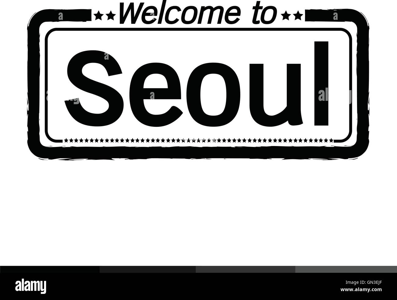 Welcome to Seoul City illustration design Stock Vector Image & Art - Alamy