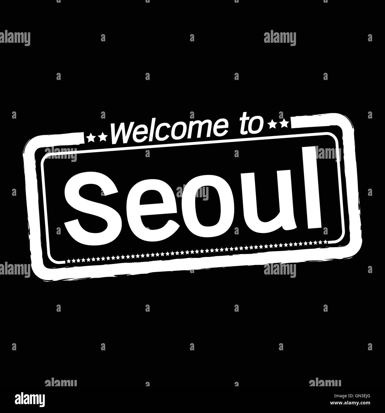 Welcome to Seoul City illustration design Stock Vector Image & Art - Alamy