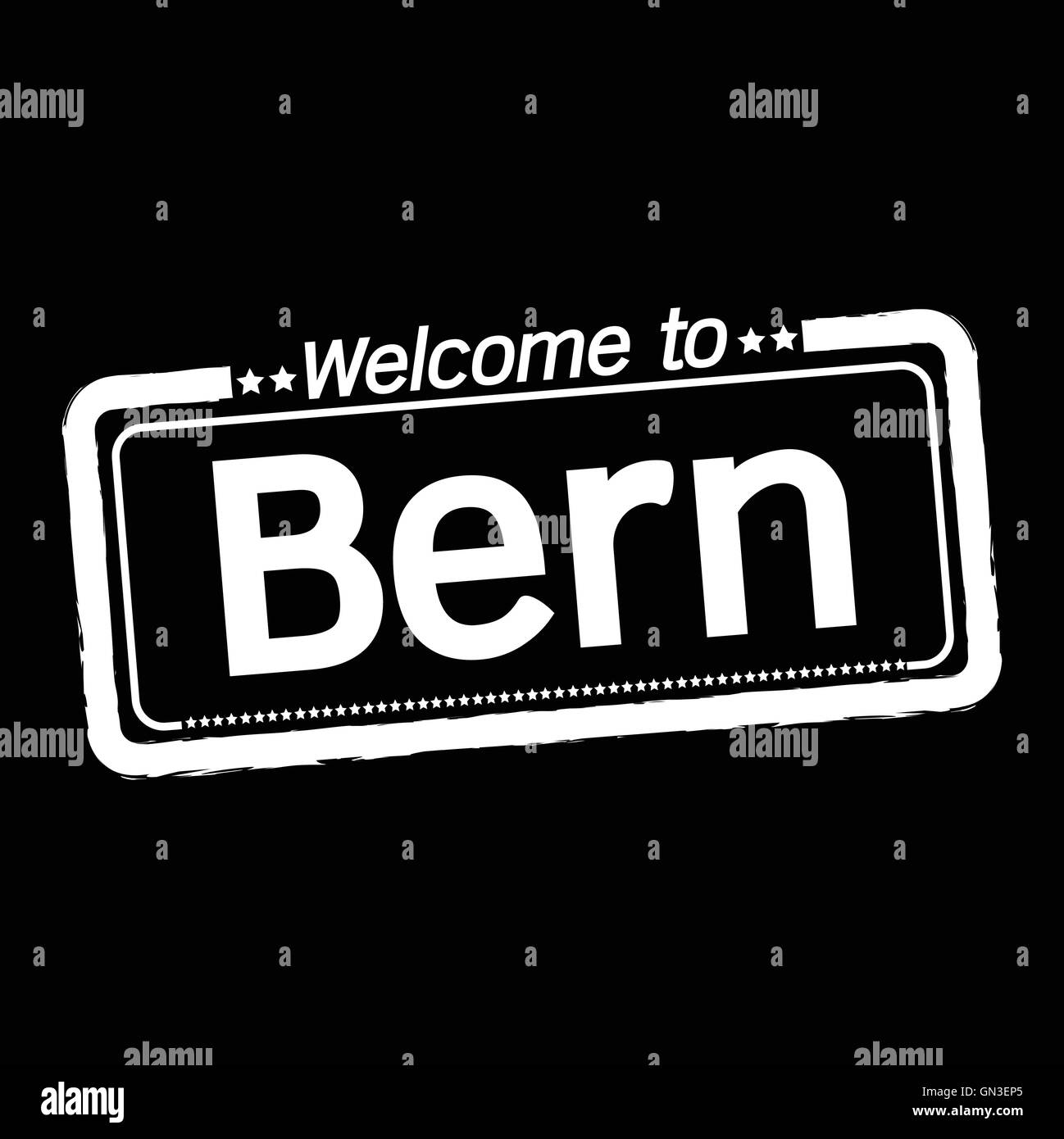 Welcome to Bern City illustration design Stock Vector Image & Art - Alamy